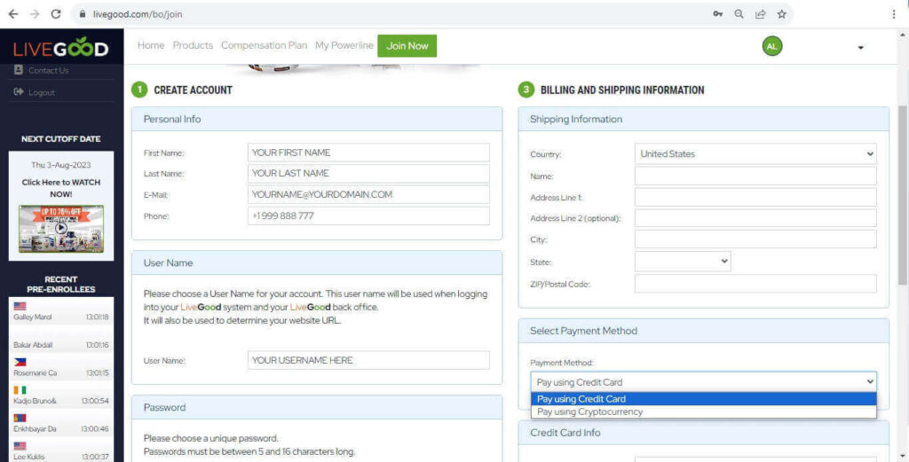 Livegood how to Sign up? How to Join?